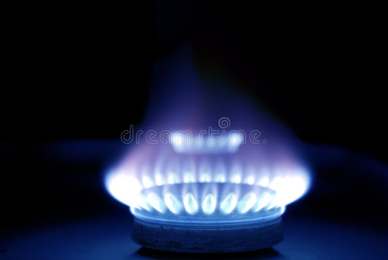 Blue flames of gas stock image. Image of circular, cooking - 2769925