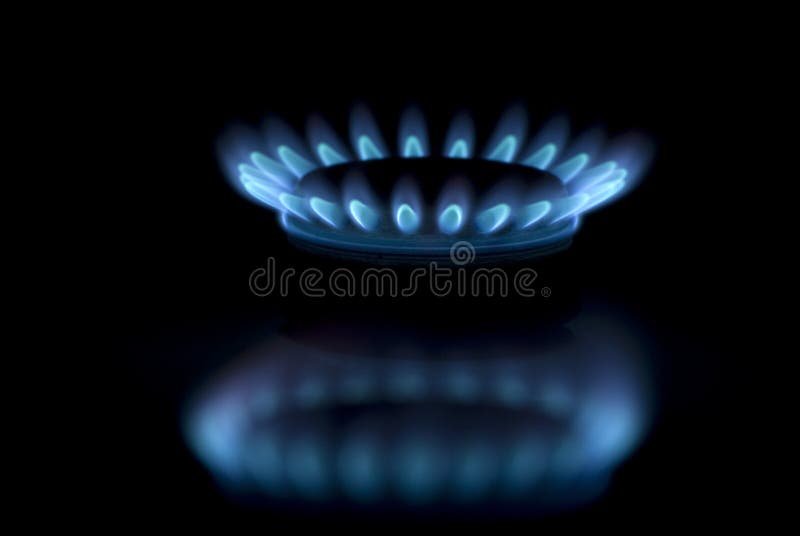 Blue flames of gas stock image. Image of circular, cooking - 2769925