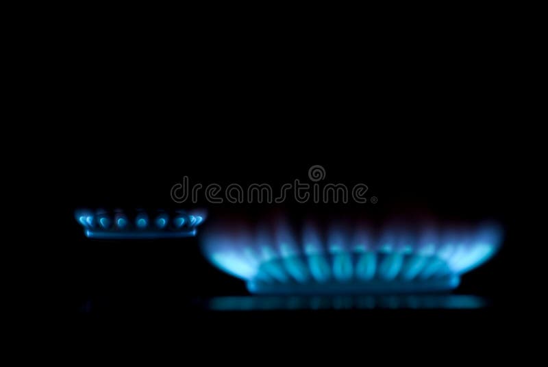 Blue flames of gas stock image. Image of circular, cooking - 2769925
