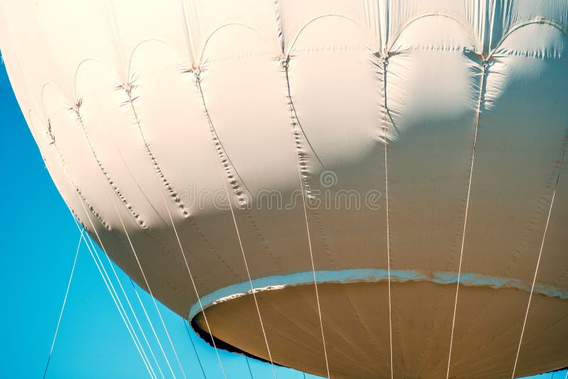 Gas Balloon Cables Over the Blue Stock Photo - Image of flight ...