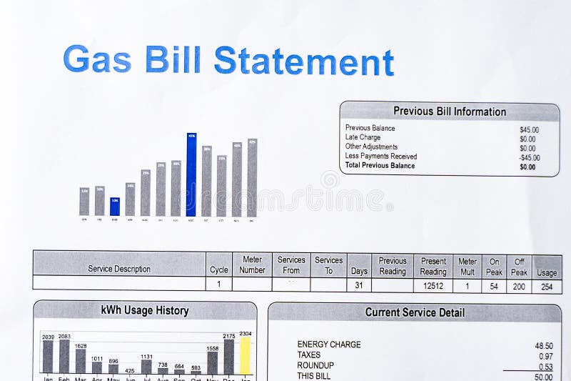 Bill Statement Closeup stock image. Image of bank, balance - 10811919