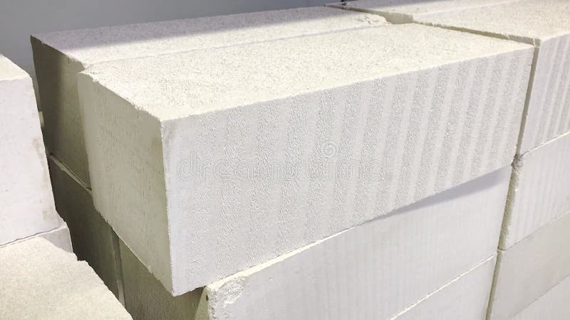 Gas Blocks Bricks in a Stack Stock Footage - Video of housing, aerated ...