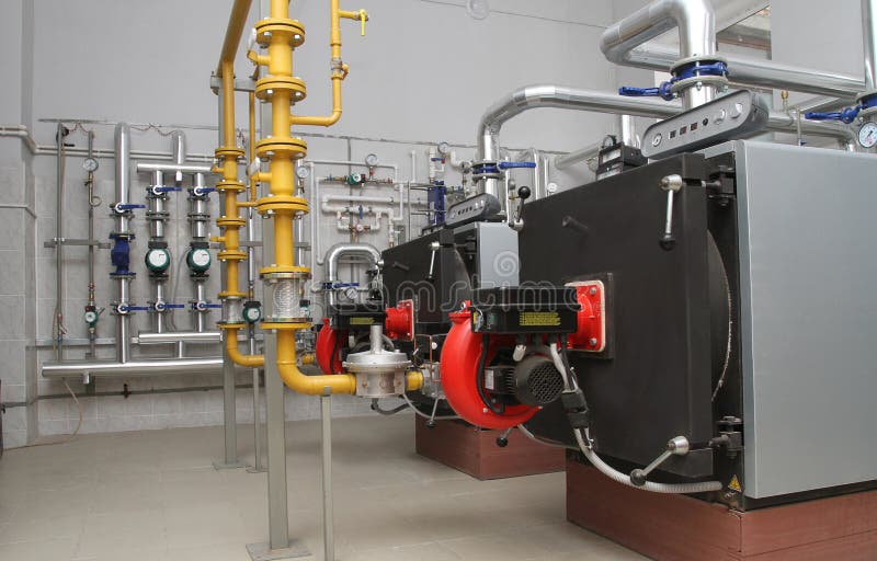 Gas boiler-house stock photo. Image of warm, boiler, furnace - 2708286