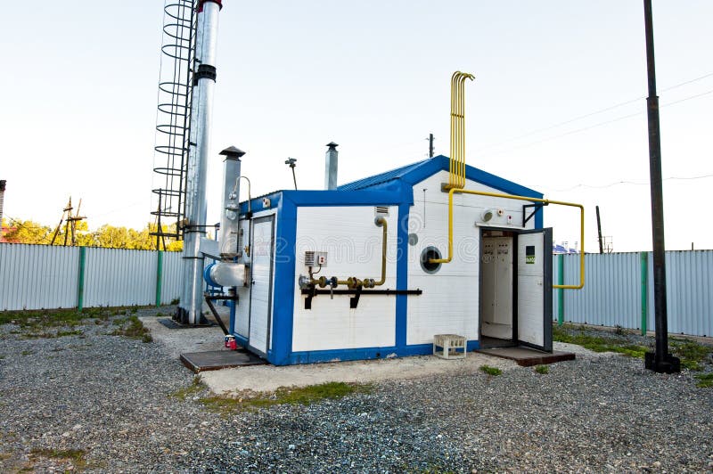 Gas boiler house stock image. Image of burner, heater - 91610237