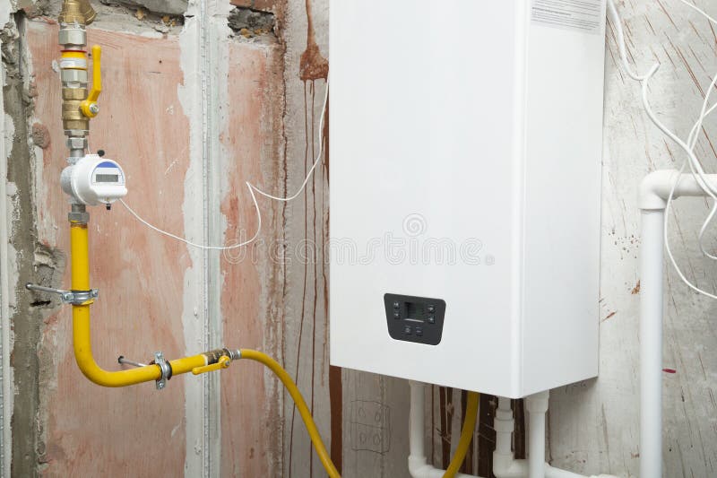 Gas Boiler in the House.Installation and Maintenance of Gas Boilers ...