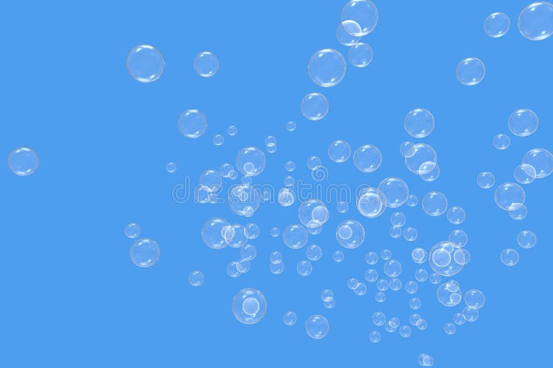 Gas Bubbles Blue and Isolated Backgrounds 02 Stock Illustration ...