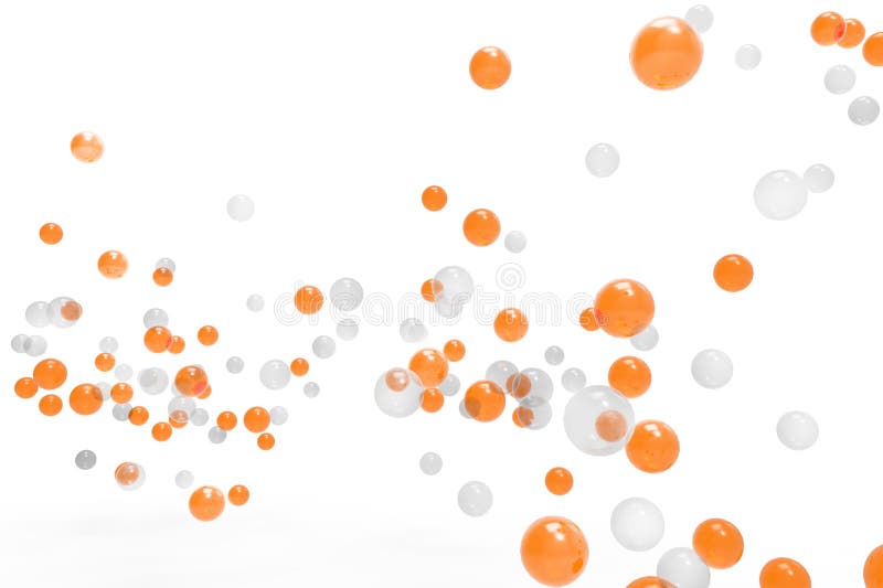 Gas Bubbles Orange and Isolated Backgrounds Stock Illustration ...