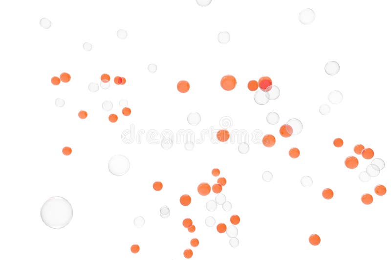 Gas Bubbles Orange and Isolated Backgrounds Stock Illustration ...