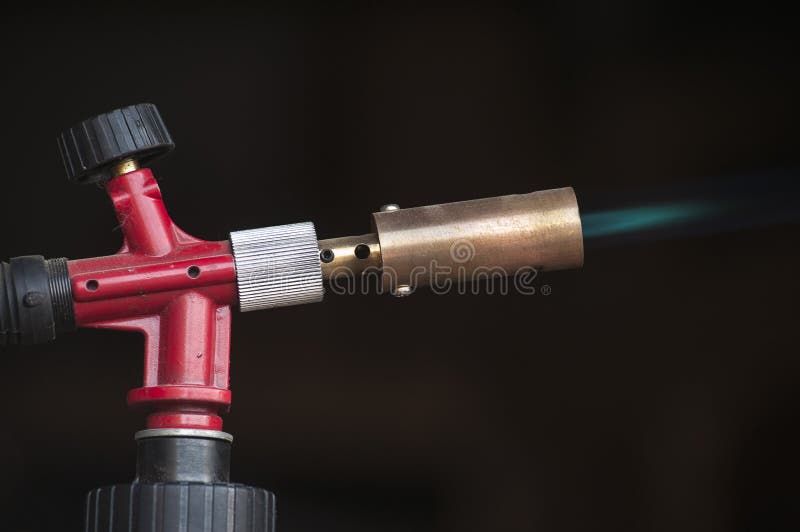 Flame gas burner stock photo. Image of burn, manual, instrument - 71030416