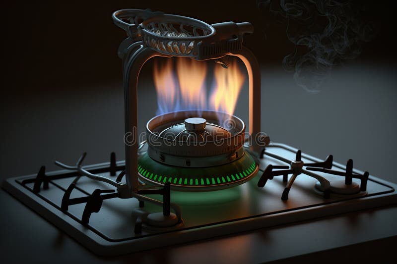 Gas Burner. Gas Price Increase Concept Stock Illustration ...
