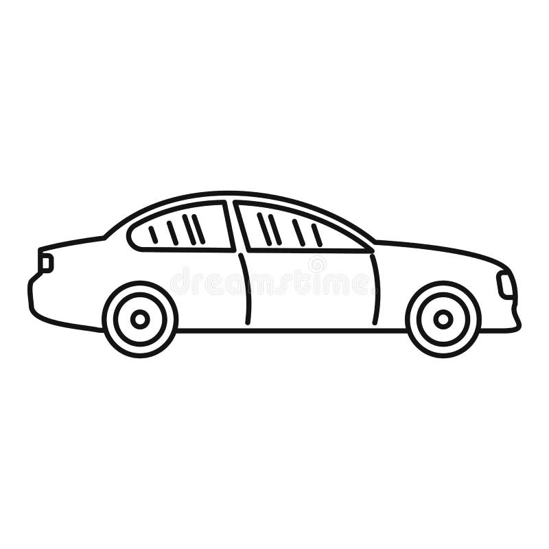 Gas Car Icon, Outline Style Stock Vector - Illustration of black ...
