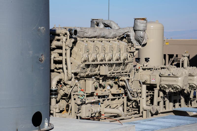 Natural Gas Compressor Suction Control Valve Stock Photo - Image of ...