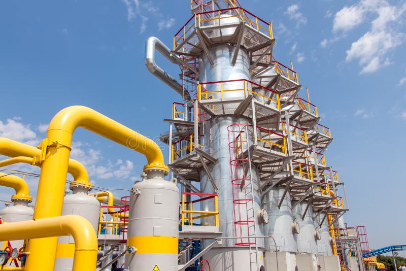 Gas-processing industry stock photo. Image of energy - 10747914