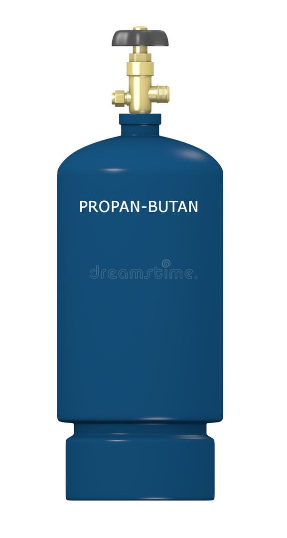 Gas Container - Propan Butan Stock Illustration - Illustration of ...