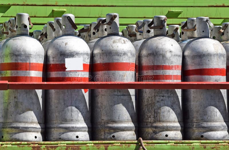 Gas containers stock image. Image of side, containers - 58297587