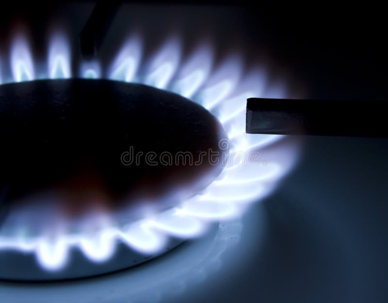 Gas stove burning stock image. Image of ignition, appliance - 1629325