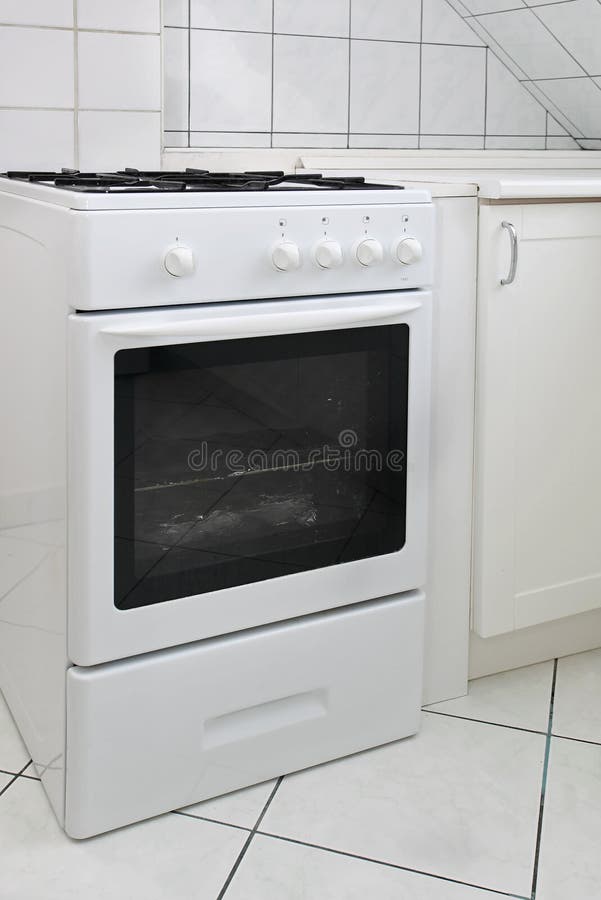 Gas cooker stock photo. Image of furniture, cooker, flat - 28925626