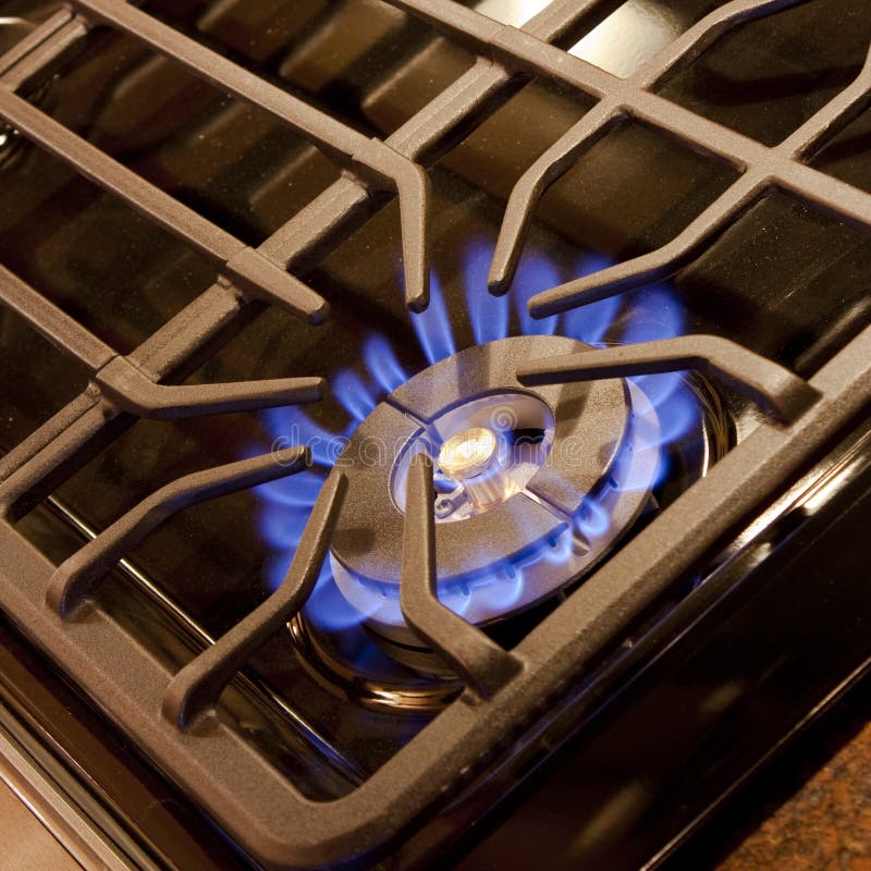 Gas Cooktop Burner stock photo. Image of gourmet, heat - 11409488