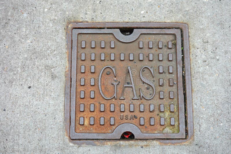 Gas Cover stock photo. Image of cover, city, supply, utility - 43094094