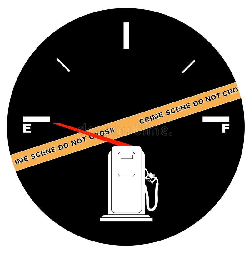 Full gas tank stock vector. Illustration of crisis, energy - 6093073