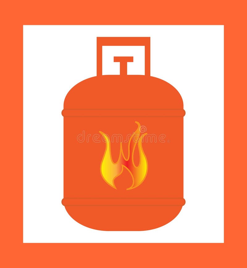 Propane Gas Cylinder. Vector Illustration Stock Vector - Illustration ...