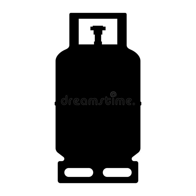 Gas cylinder LPG tank icon stock vector. Illustration of equipment ...