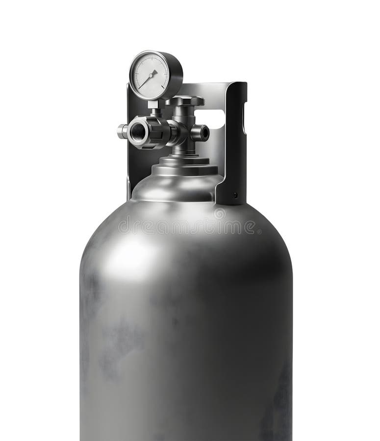 Gas Cylinder Minimalist 3D Rendering in a Soft and Smooth Renderer ...
