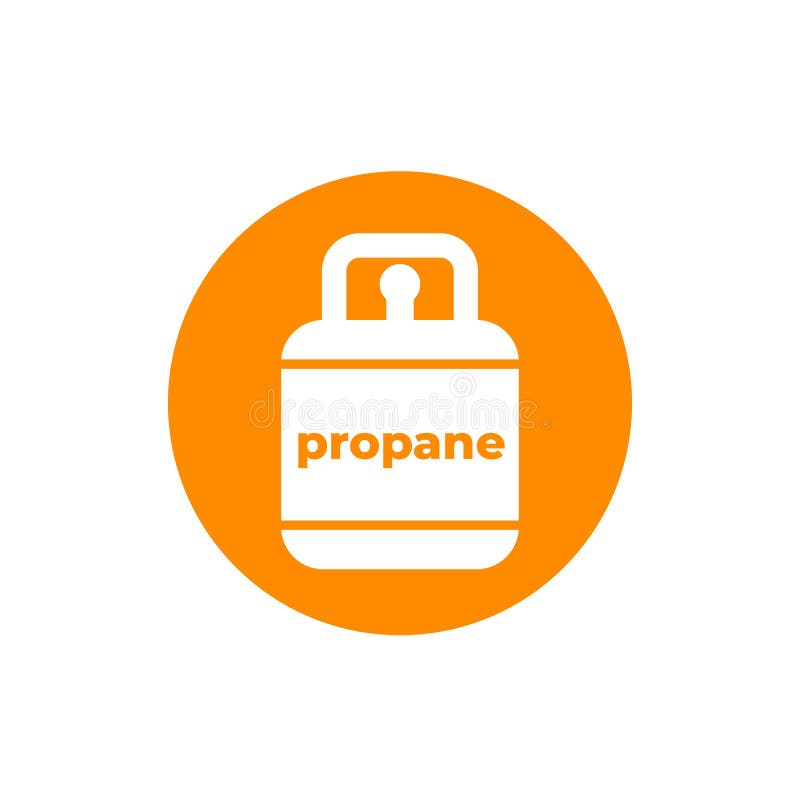Gas Cylinder, Propane Tank Icon Stock Vector - Illustration of ...