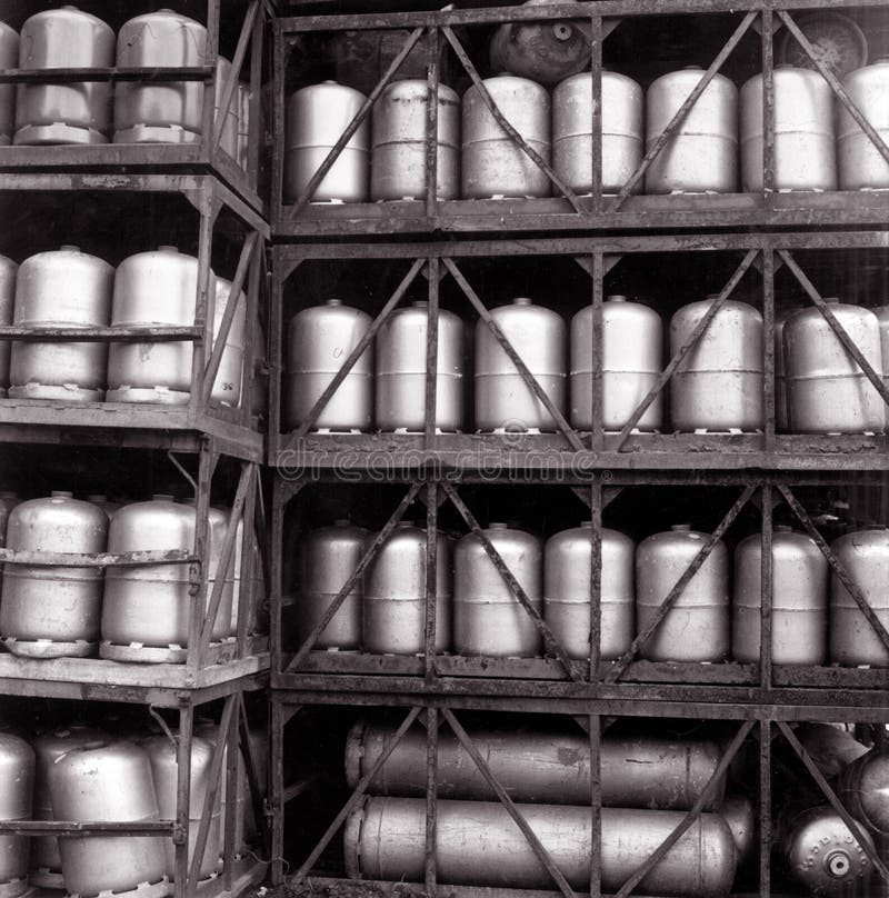 Gas cylinders editorial photo. Image of business, europe - 27075001