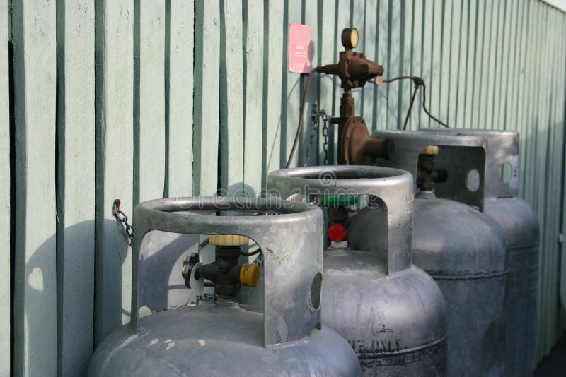 Gas Cylinders stock image. Image of used, connected, house - 310219