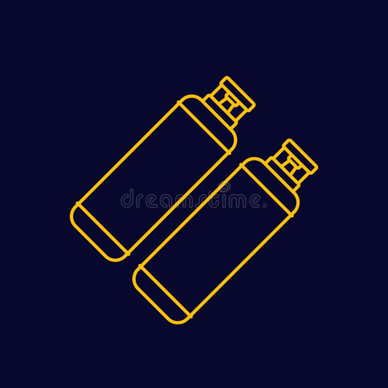 Gas Cylinders, LPG Tanks Icon Stock Illustration - Illustration of ...