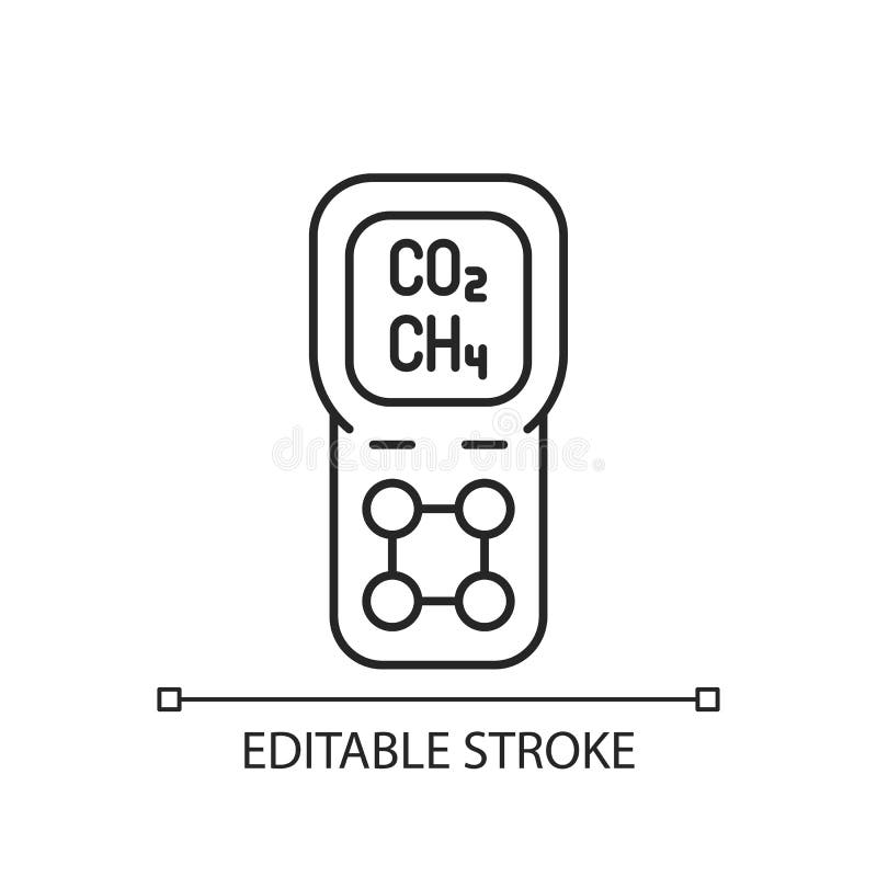 Gas detector linear icon stock vector. Illustration of danger - 205134639 Gas detector linear icon stock vector. Illustration of danger - 205134639
