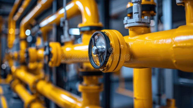Gas Distribution Infrastructure Maintenance Stock Illustration ...
