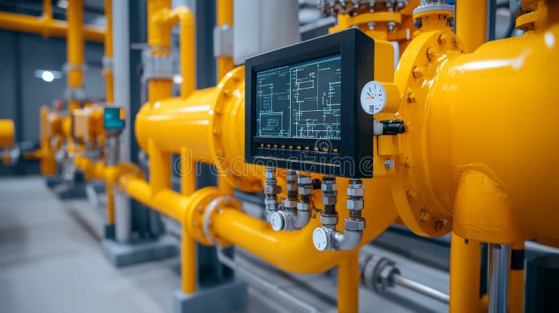 Gas Distribution Network Featuring Smart Sensors and Digital Panels ...