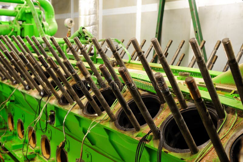 Gas engine maintenance. stock image. Image of main, liners - 88450359