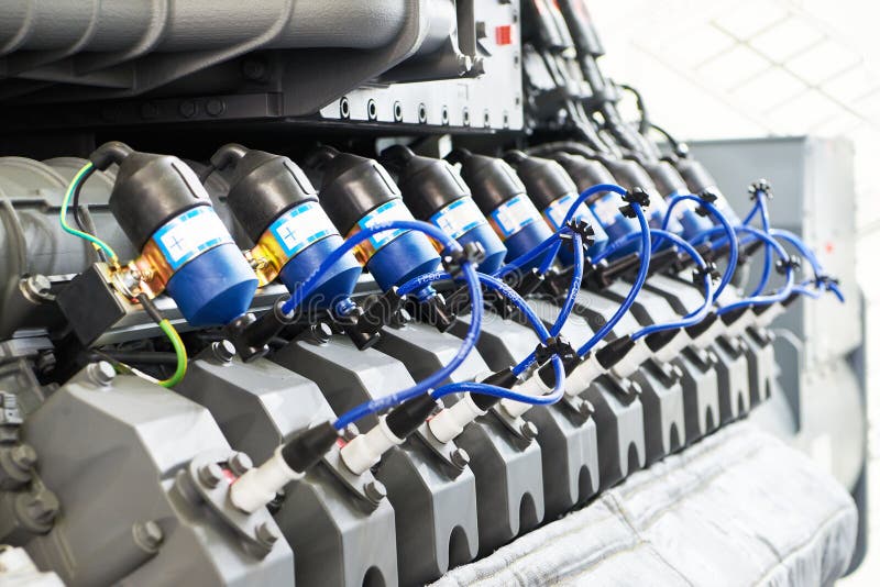 Gas engine stock image. Image of exhaust, electricity - 236469965