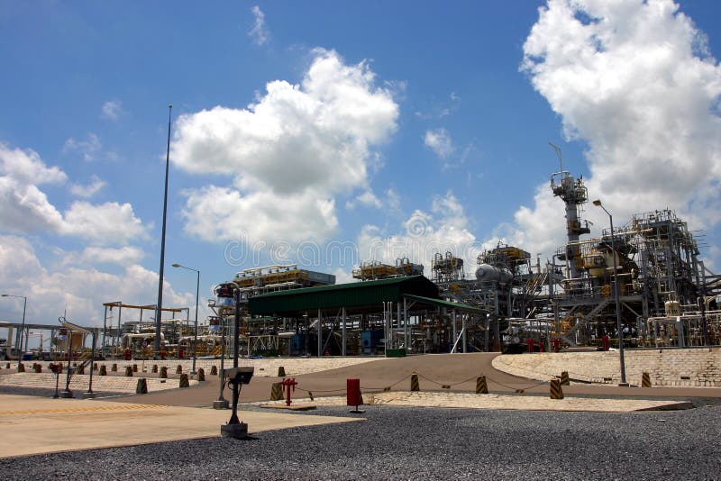 Gas factory stock image. Image of installation, industrial - 2675857