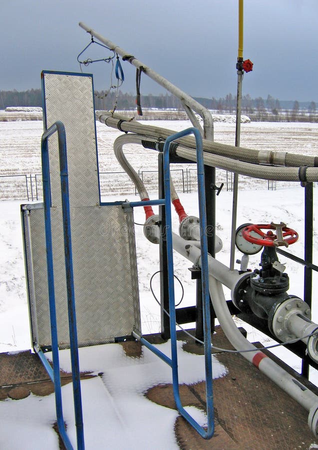 Gas-filling Station Equipment Stock Image - Image of valve, pipe: 28049979