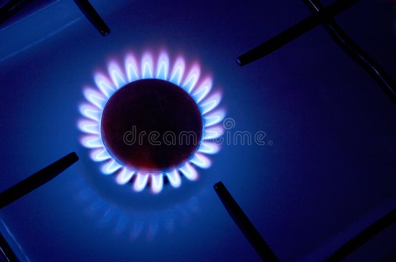 Gas fire stock image. Image of blue, energy, blaze, metal - 1619523
