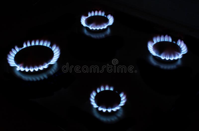 Gas fire stock image. Image of range, energy, appliances - 4766607
