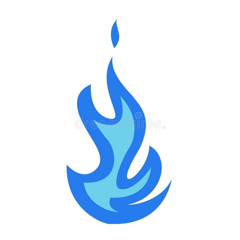 Gas Fire Symbol Flat Design Vector Illustration Stock Vector ...