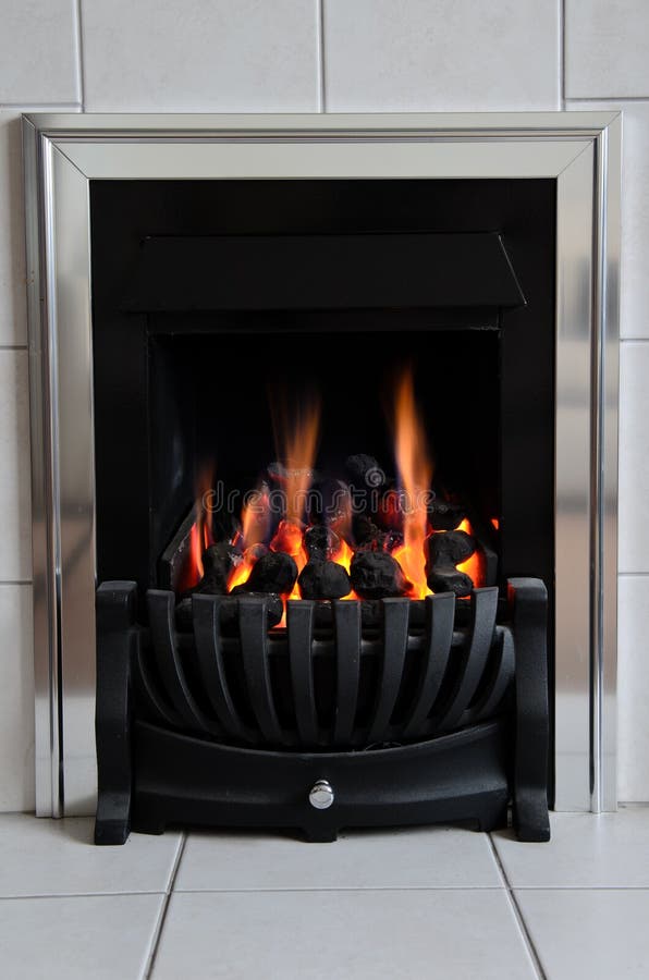 Gas Fire stock image. Image of flame, christmas, hotel - 23917465