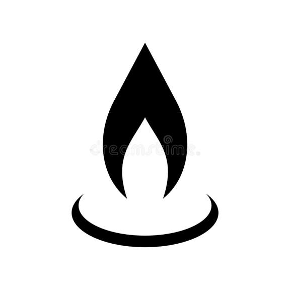 Gas Flame Icon or Logo stock vector. Illustration of exploding - 137572924