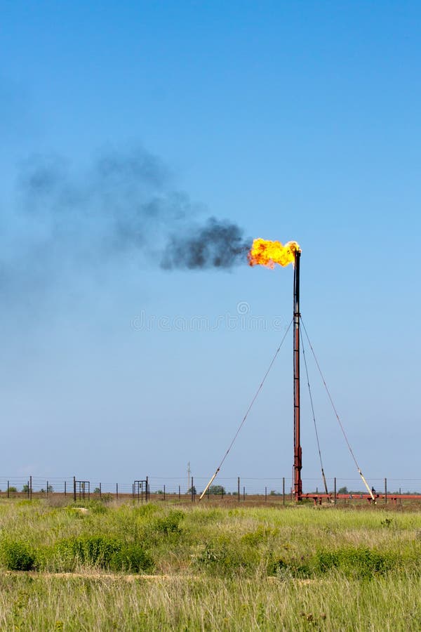 Oil gas flare stock photo. Image of sign, fuel, flame - 12970074