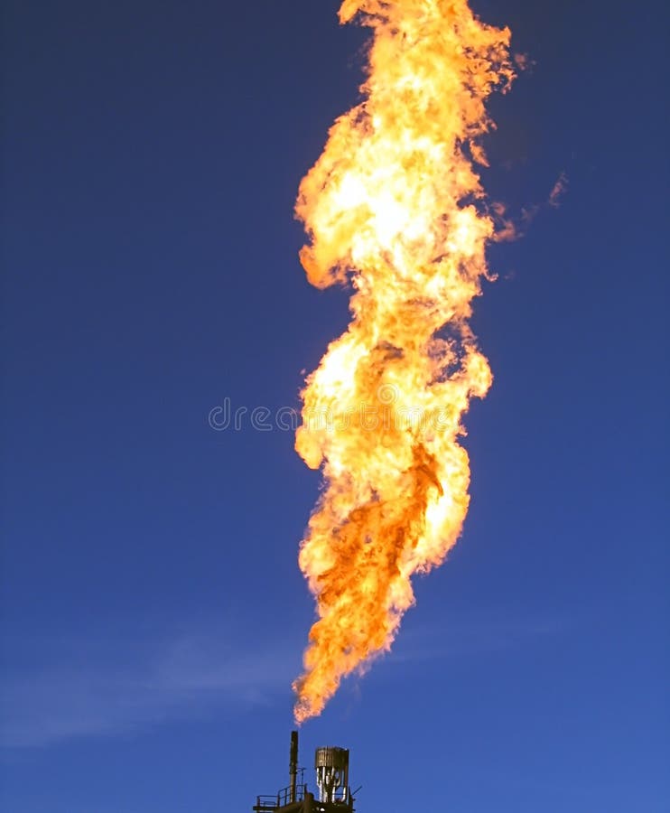 Gas Flare stock photo. Image of industrial, petroleum, flow - 818516