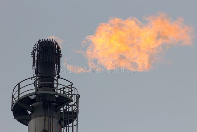 Gas flare stock image. Image of fuel, flare, industry - 54593261