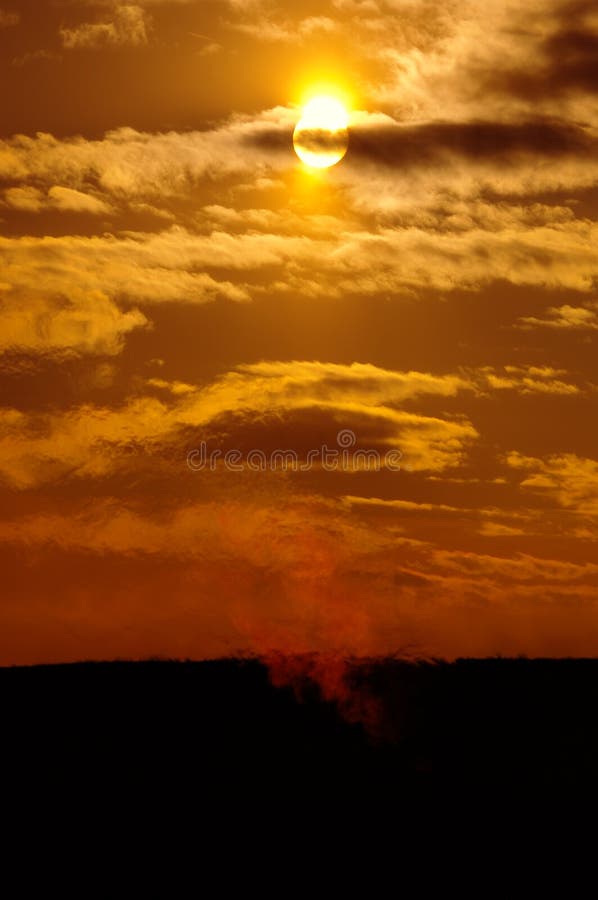 Gas flare in the sun. stock photo. Image of terrain, foreground - 49513024