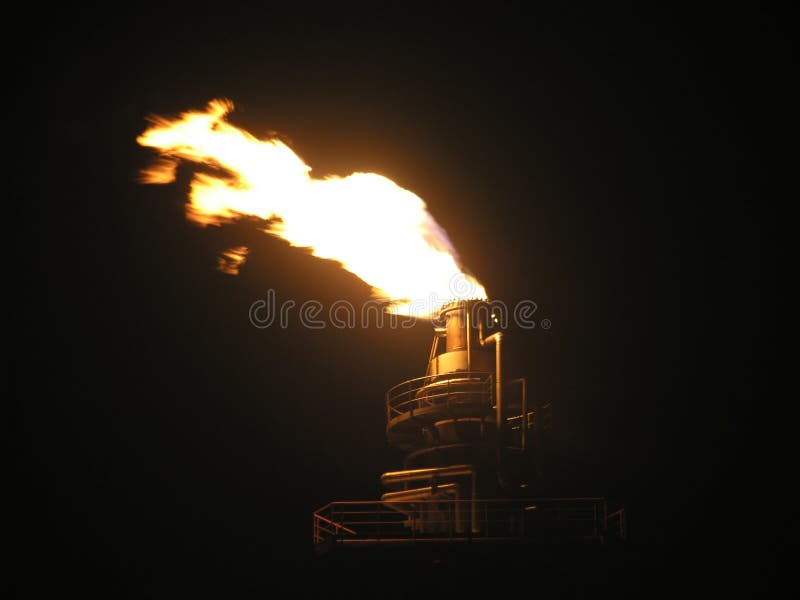 Gas flaring stock photo. Image of rock, pollution, petroleum - 1417246