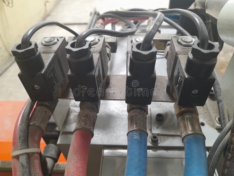 Gas Flow into a Metal Cutting Machine Stock Photo - Image of bumper ...