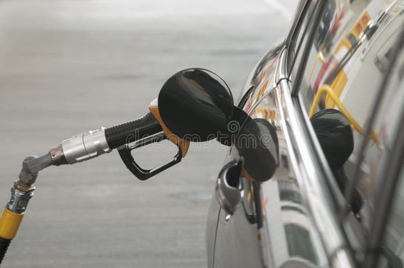 Gas Fueling in Gas Station and Car Stock Photo - Image of diesel ...